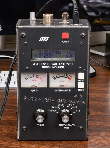 MFJ 259B HF/VHF SWR ANALYZER ANTENNA SWR IMPEDANCE CHECKER | eBay