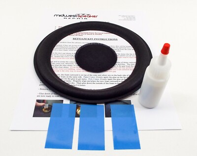 Allison Mini 2 SW 8" Subwoofer Refoam Kit w/ Shims & Dust Cap - Speaker ...