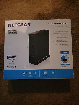 Netgear N300 300 Mbps 4-Port 10/100 Wireless N Router (WNR2000) New ...