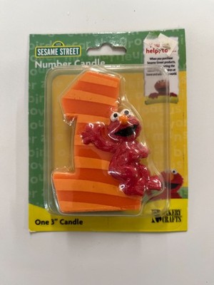 Sesame Street #1 Birthday Candle featuring Elmo | eBay