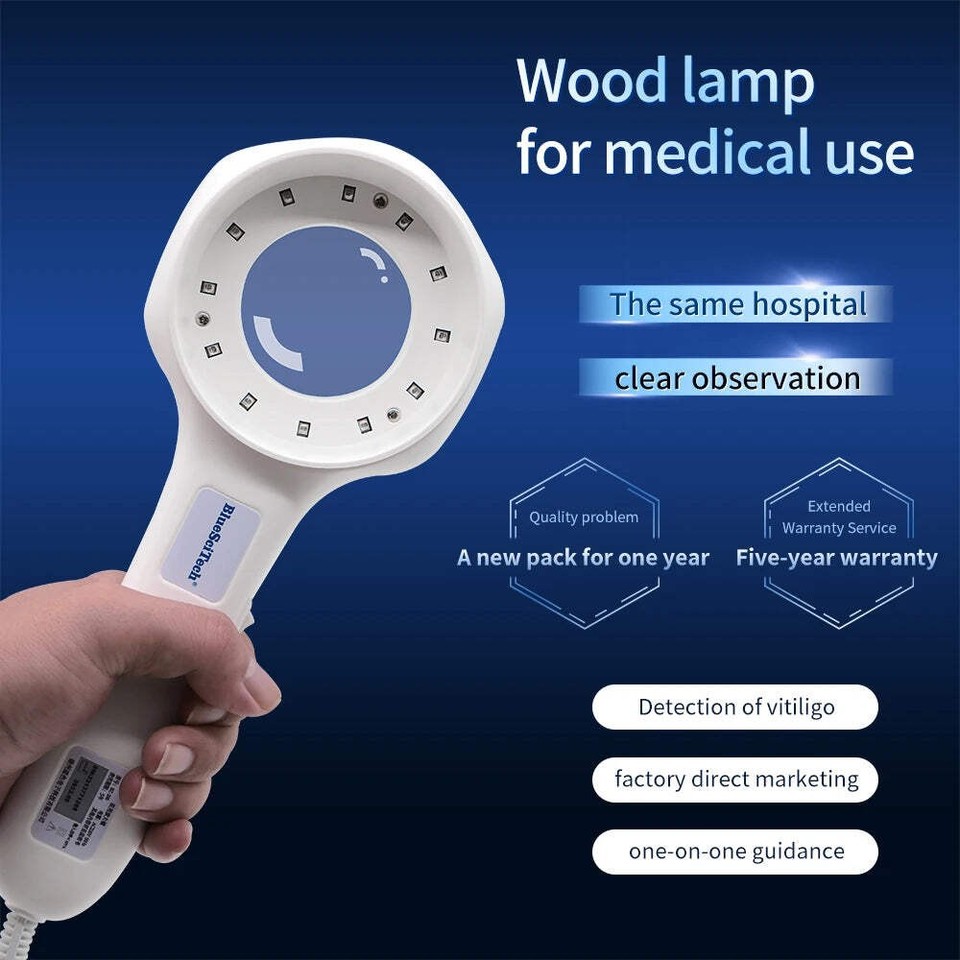 Medical Grade Led Wood Lamp Skin Analysis Magnifying Glass White Spot ...
