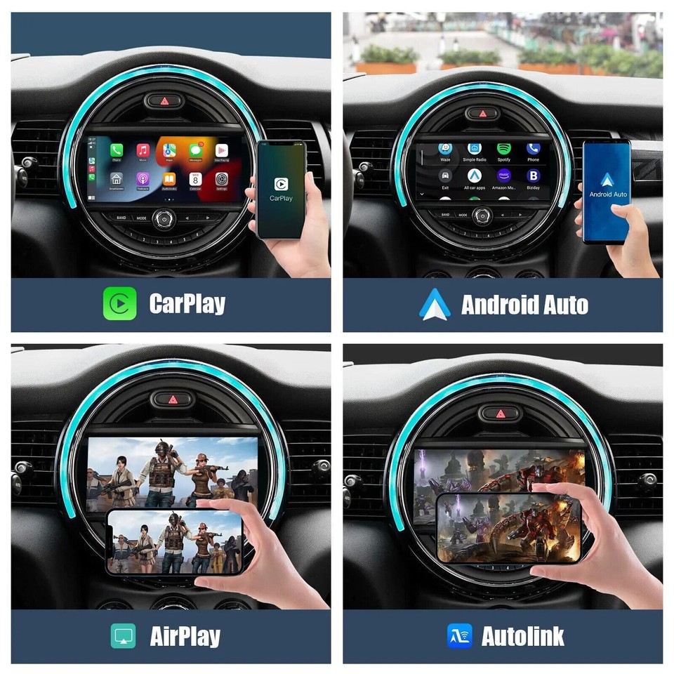 Wireless CarPlay Android Auto for BMW Mini CIC R55 R56 R57 R58 R59 R60 ...