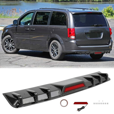 For Dodge Grand Caravan Rear Bumper Spoiler Diffuser Trim w/ Tail ...