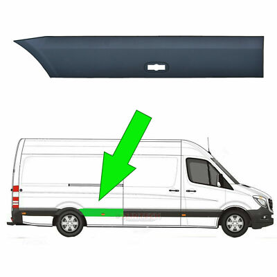 Mercedes Sprinter LWB Plastic Protective Side Moulding Strip Trim O/S ...