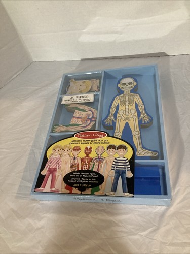 Melissa & Doug Magnetic Human Body Anatomy Play Set With 24 Magnetic ...