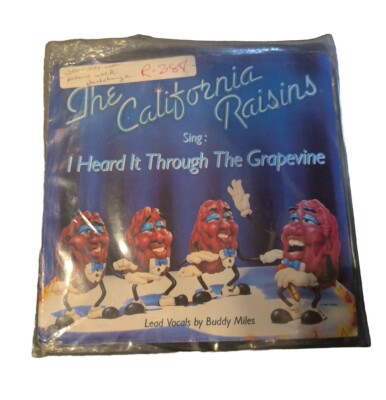 CALIFORNIA RAISIN-PRIORITY 9719 SOUL 45 RPM W/PS I HEARD IT THROUGH ...