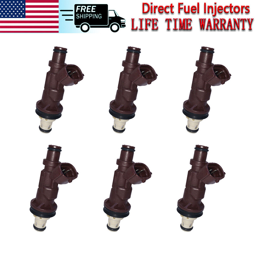 NEW Toyota OEM Set Of 6 Fuel Injectors for 99-04 Tacoma Tundra 4Runner ...