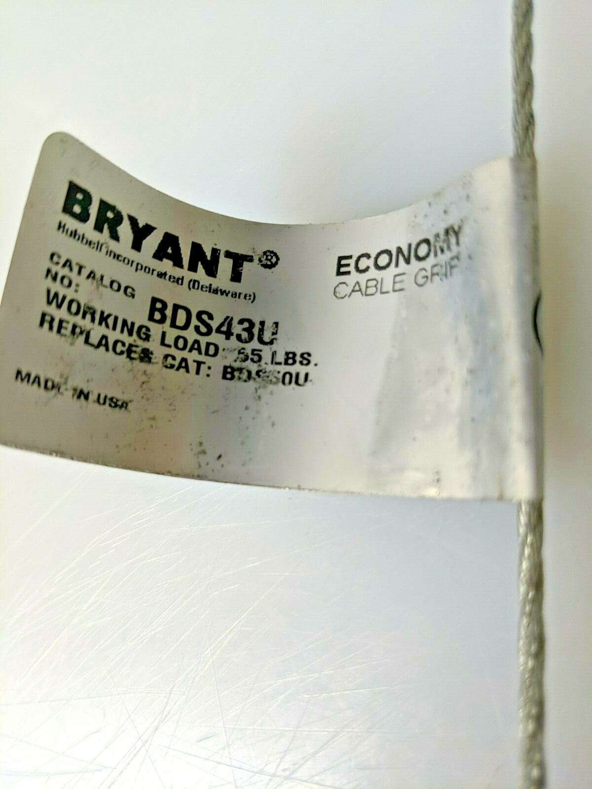 BDS43U BRYANT Bus Drop Support Grips, Single Eye, Split Mesh, Rod ...