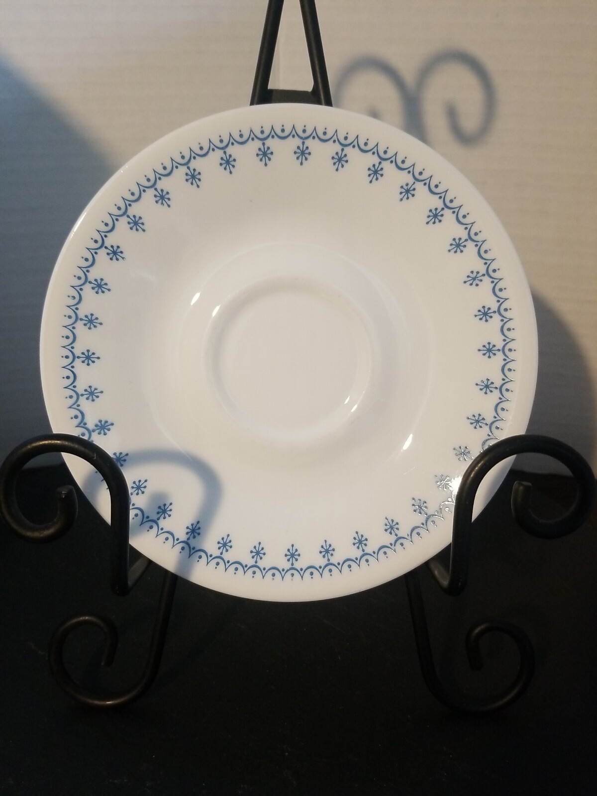 Vintage Corelle Snowflake Blue 6" Saucer | eBay