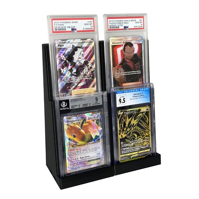 Graded Card Slab 2-Tier Stadium Displays (2pcs), PSA, Beckett, CGC ...