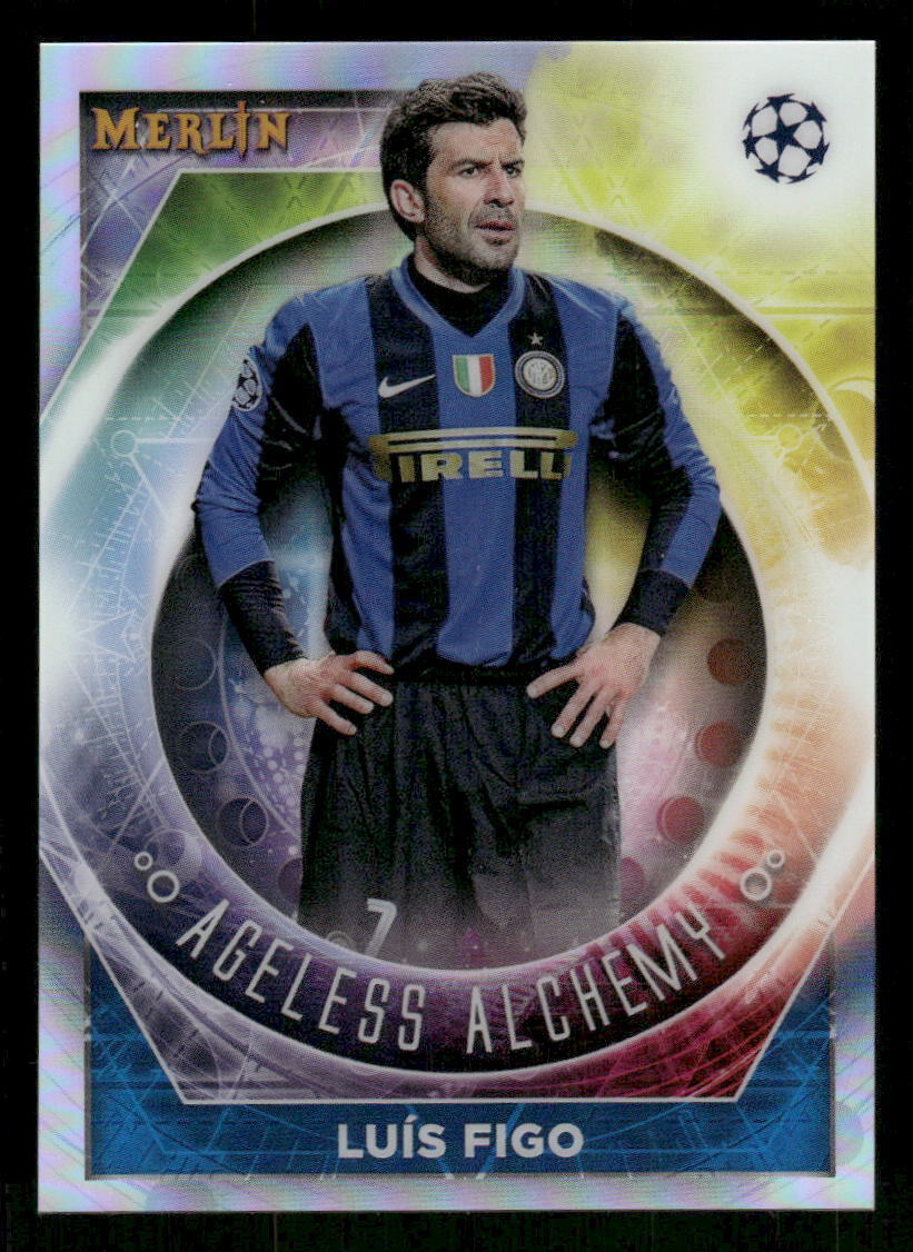 2022-23 Merlin Chrome UEFA Club Luís Figo Ageless Alchemy #AA-1 Card | eBay