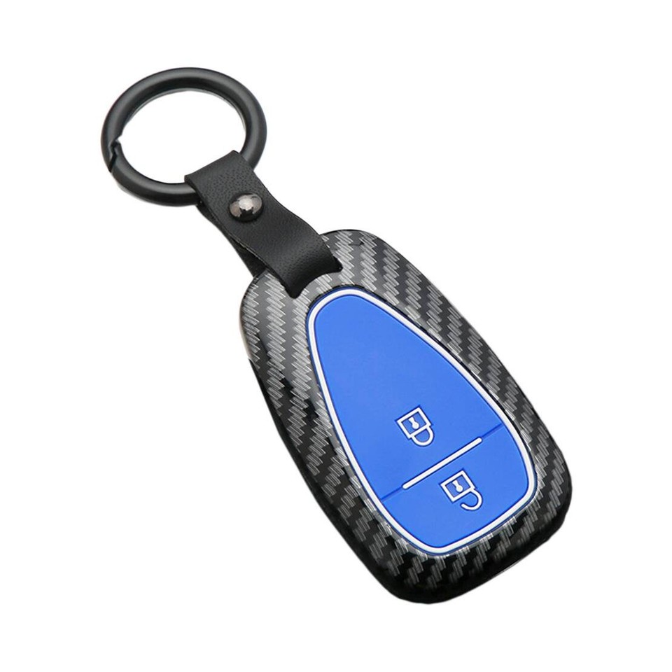 Carbon Fob Remote Key Case Cover 2 Buttons Fit for Chevy Camaro Spark ...