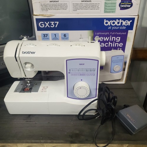 Brother GX37 Lightweight 37 Stitch Sewing Machine With Pedal | eBay