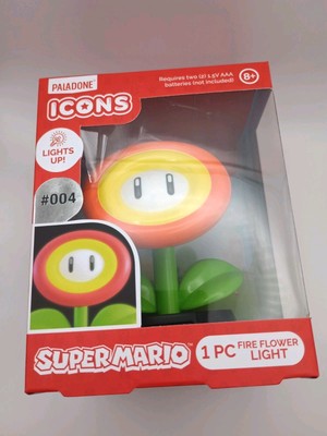 Paladone Icons Nintendo Super Mario Fire Flower Light #004 - Night ...