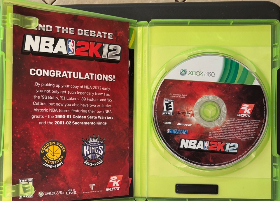 NBA 2K12 - Xbox 360 - Larry Bird Cover 33 Complete w/ Manual | eBay