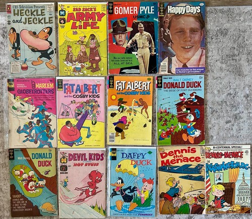 TV Show Comic Lot (13) Lower Grade Gomer Pyle, Happy Days, Fat Albert ...