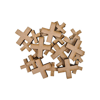 Wooden Plus Symbol MDF Craft Shape Blank Decoration Embellishments ...