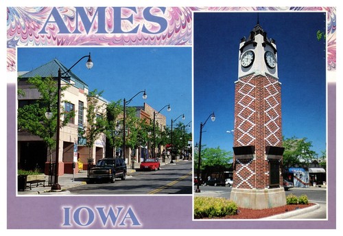 Ames Iowa Multi View Scenic City Landmarks Streetview Chrome UNP ...