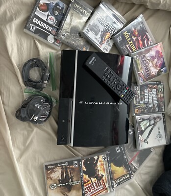 PlayStation 3 PS3 Fat Console Comes W/ 11 Games All And Free Media ...