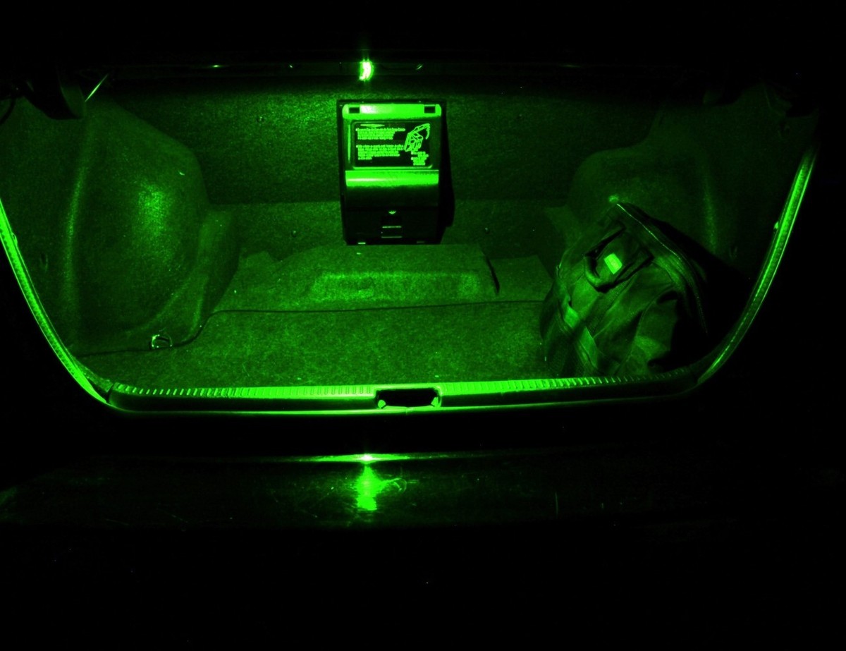 Green Interior Car Lights
