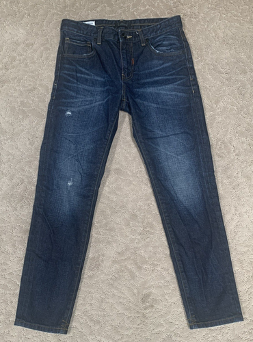 Cabbeen Lifestyle Men’s Jeans 30x30 Dark Wash Distressed Low Rise ...