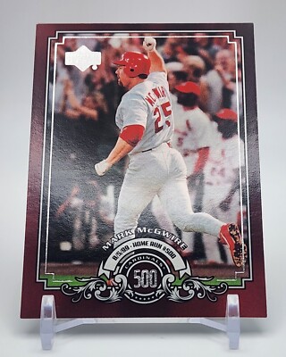 1999 Upper Deck Mark McGwire 500 Home Run Milestones HR # 500! Silver ⚾ ...