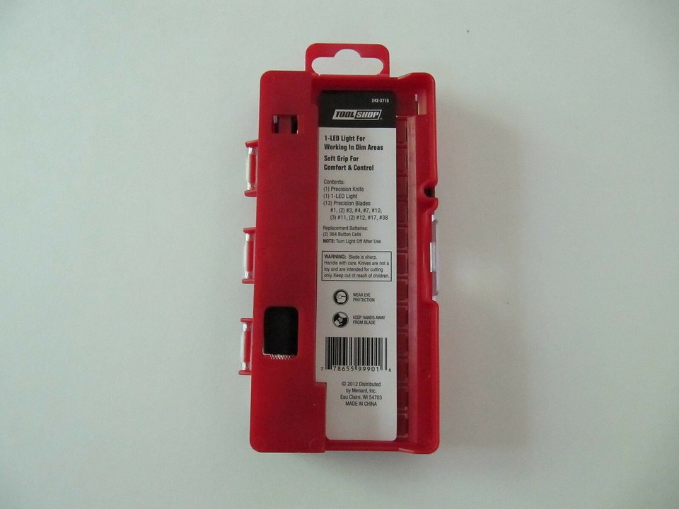 NEW TOOL SHOP 15 PIECE LED PRECISION KNIFE SET 243-3710 | eBay