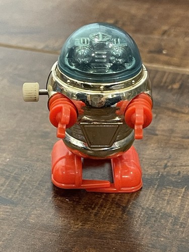 VINTAGE TOMY 1978 Lost in Space Robot Wind Up Toy Pocket Bot Red Silver ...