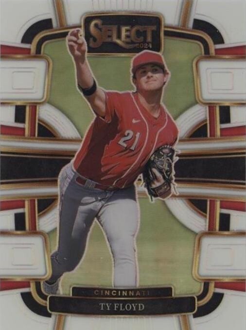 2024 Panini Select - Concourse Ty Floyd #18 White Prizm /99 (RC) for ...