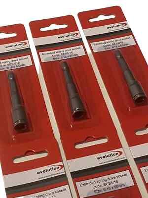 Extended Tek Bit Spring Drive Socket Adaptor for Stainless Tek Screws ...