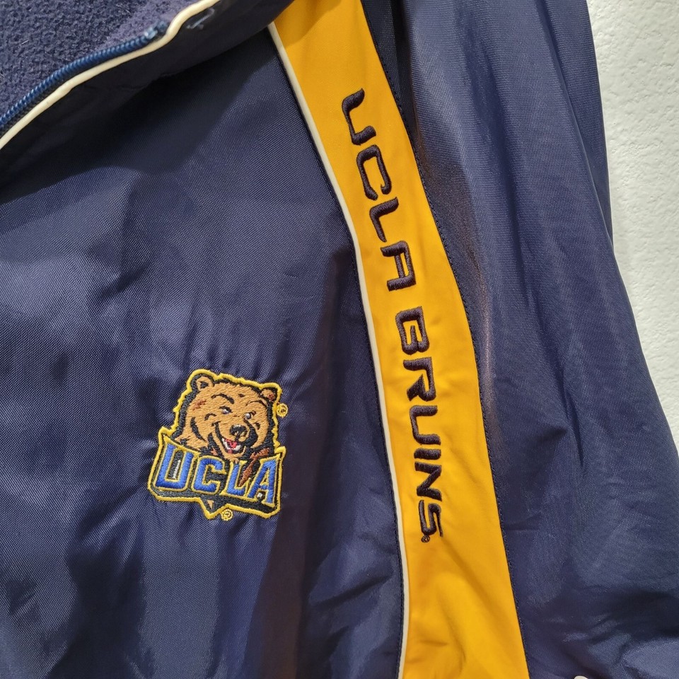 Men's UCLA Bruins Navy Blue & Gold Full Zip Hooded Jacket Red Oak Tag ...