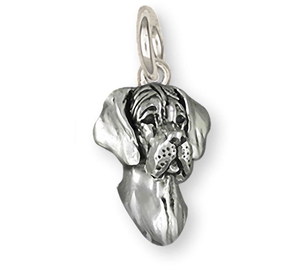 Great Dane Jewelry Sterling Silver Handmade Great Dane Charm GD16H-C | eBay