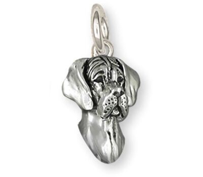 Great Dane Jewelry Sterling Silver Handmade Great Dane Charm GD16H-C | eBay