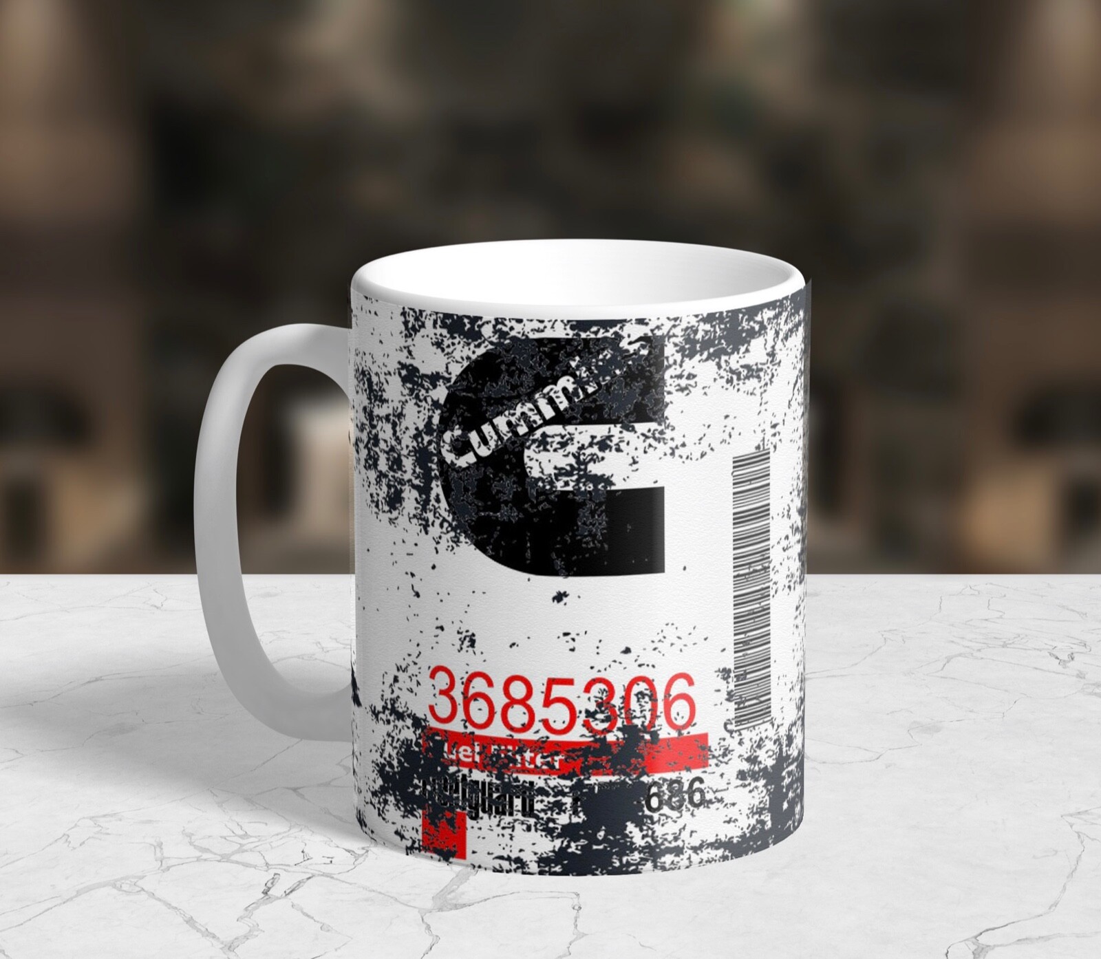 CAT Oil Filter or Cummins Fuel Filter Ceramic Coffee Mug: 11oz/15oz ...