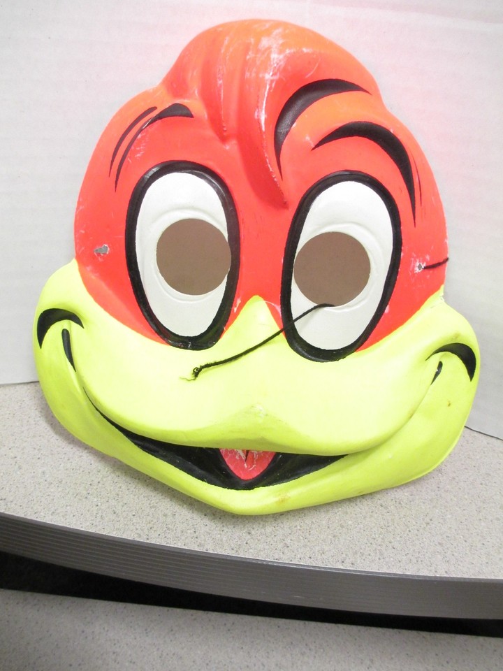 halloween mask costume WOODY WOODPECKER Walter Lantz comic cartoon ...