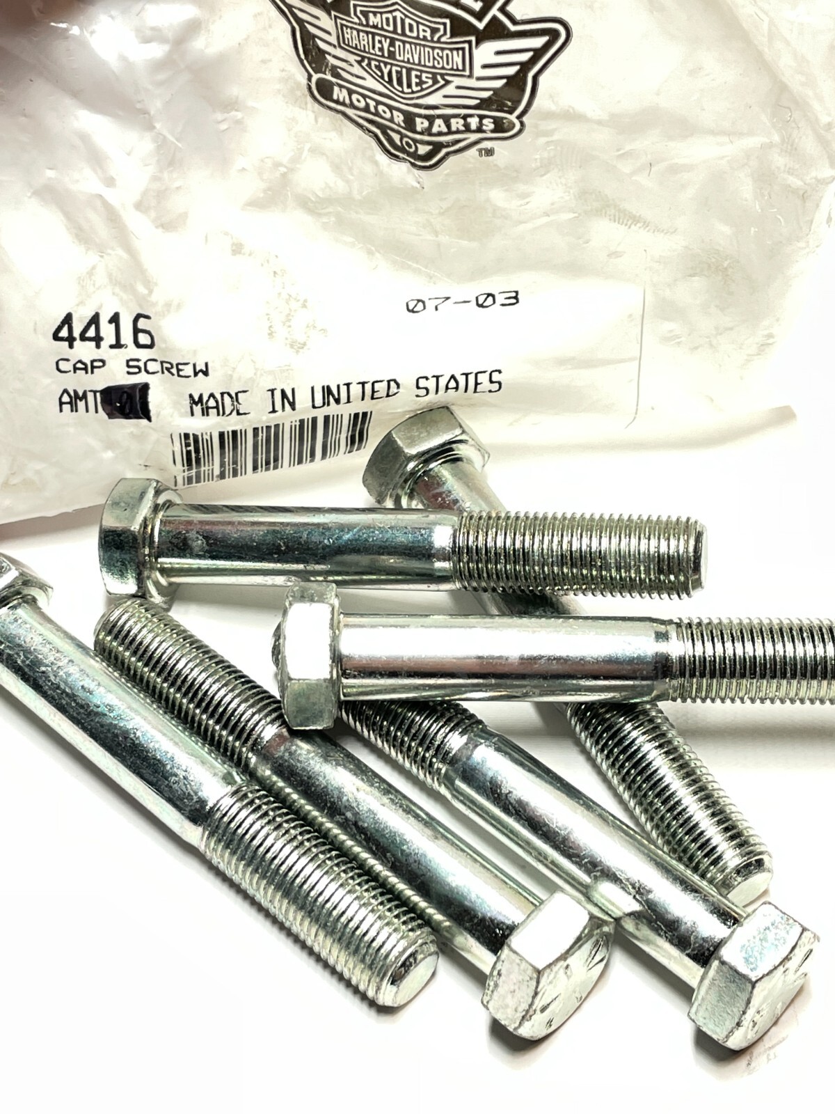 (1) GENUINE HARLEY-DAVIDSON 3/8 -24 HEX BOLT 4416 .. FAST SHIPPING | eBay