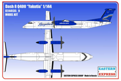Eastern Express 1/144 Bombardier Dash 8 Q400 Yakutia Model Kit | eBay