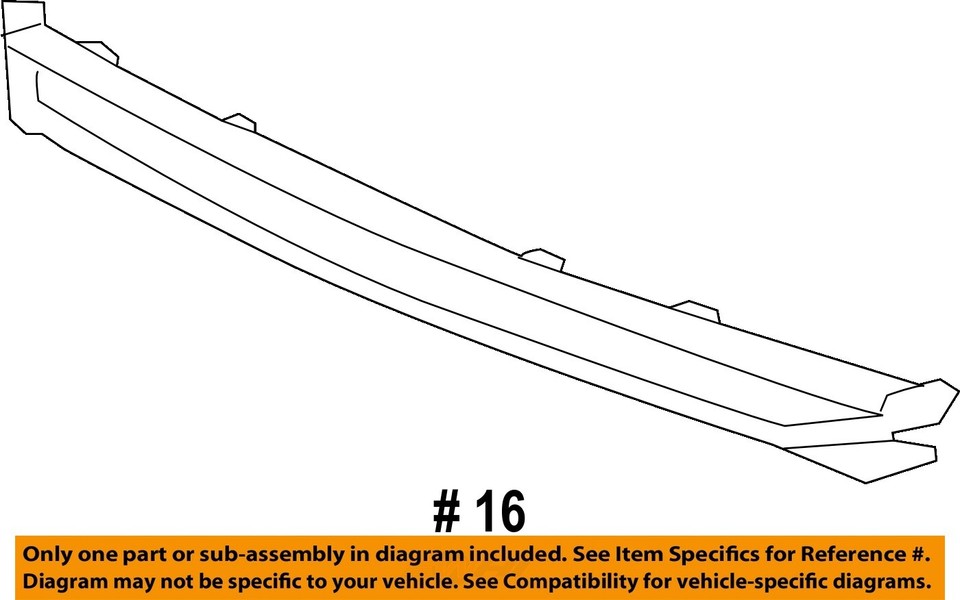 HONDA OEM 13-15 Accord Front Bumper Bumper Components-Lower Molding ...