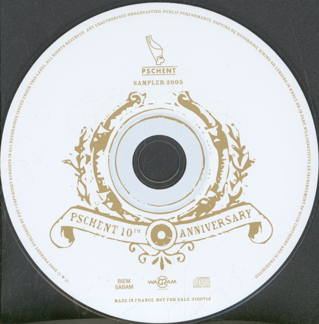 Various Artists Pschent 10th Anniversary / Sampler 2005 CD France ...