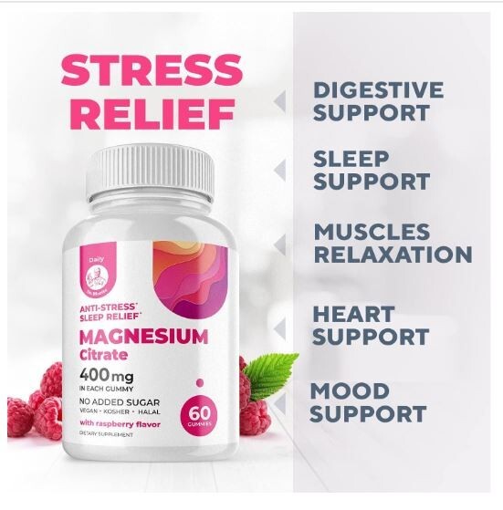 DR. MORITZ Magnesium Gummies Sugar Free - Calm, Mood, & Anti-Stress 60 ...