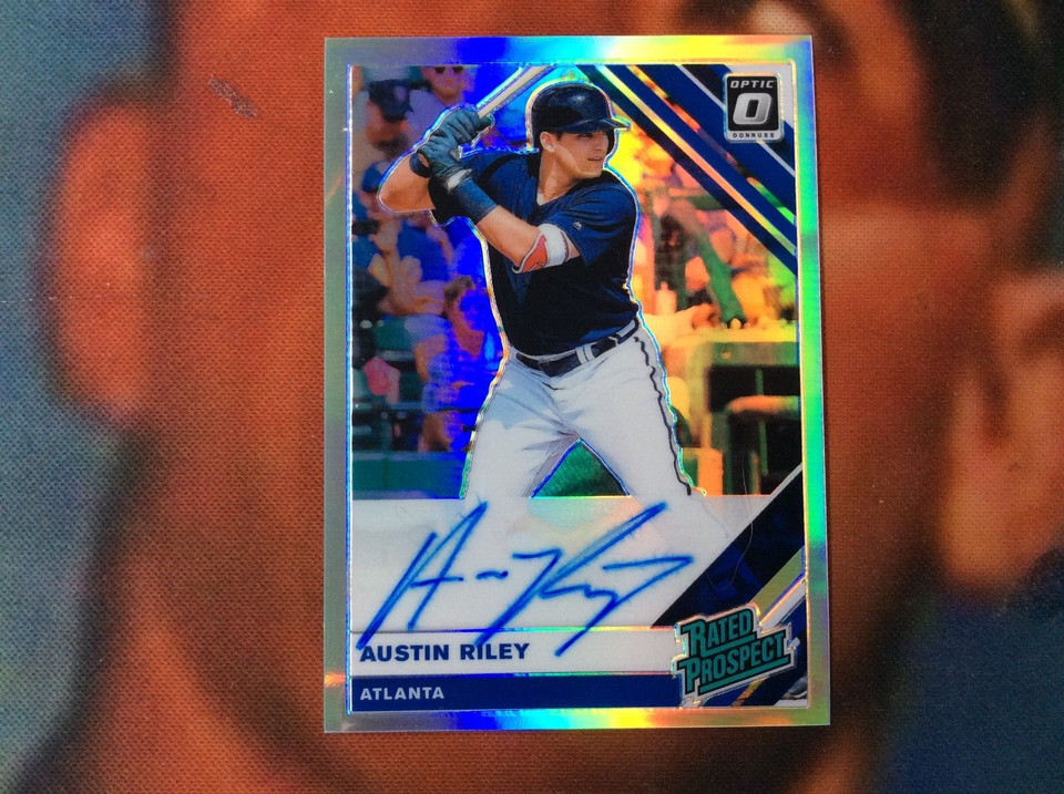 2019 Donruss Optic Austin Riley Autograph Silver Prizm On Card Auto RC ...