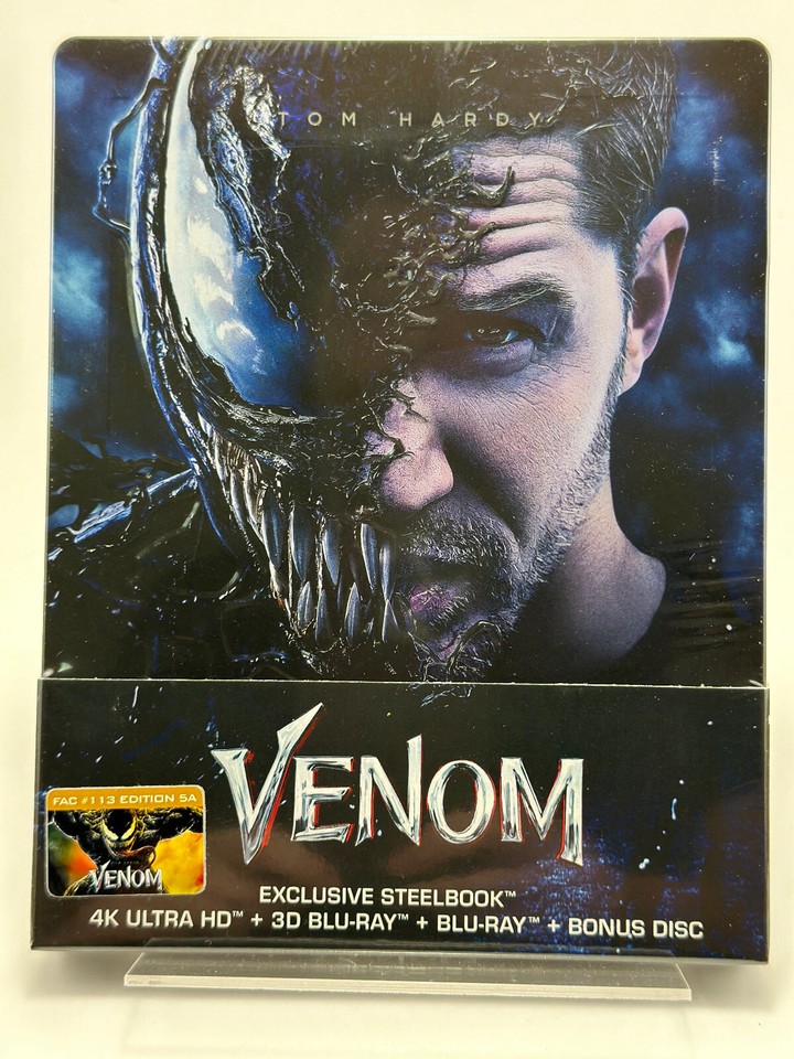 VENOM STEELBOOK 4K UHD + 3D + Blu-Ray + Bonus Filmarena FAC Limited ...