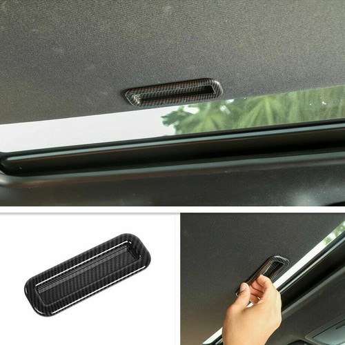 Carbon Fiber Skylight Handle Cover Roof Top Trim For Dodge Challenger ...