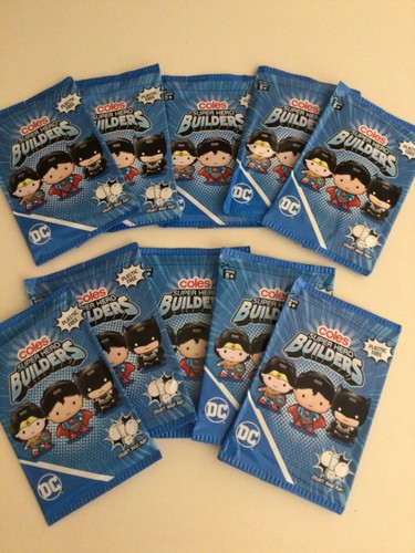 Coles Super Hero Builders (10) - Brand New & Unopened | eBay Australia