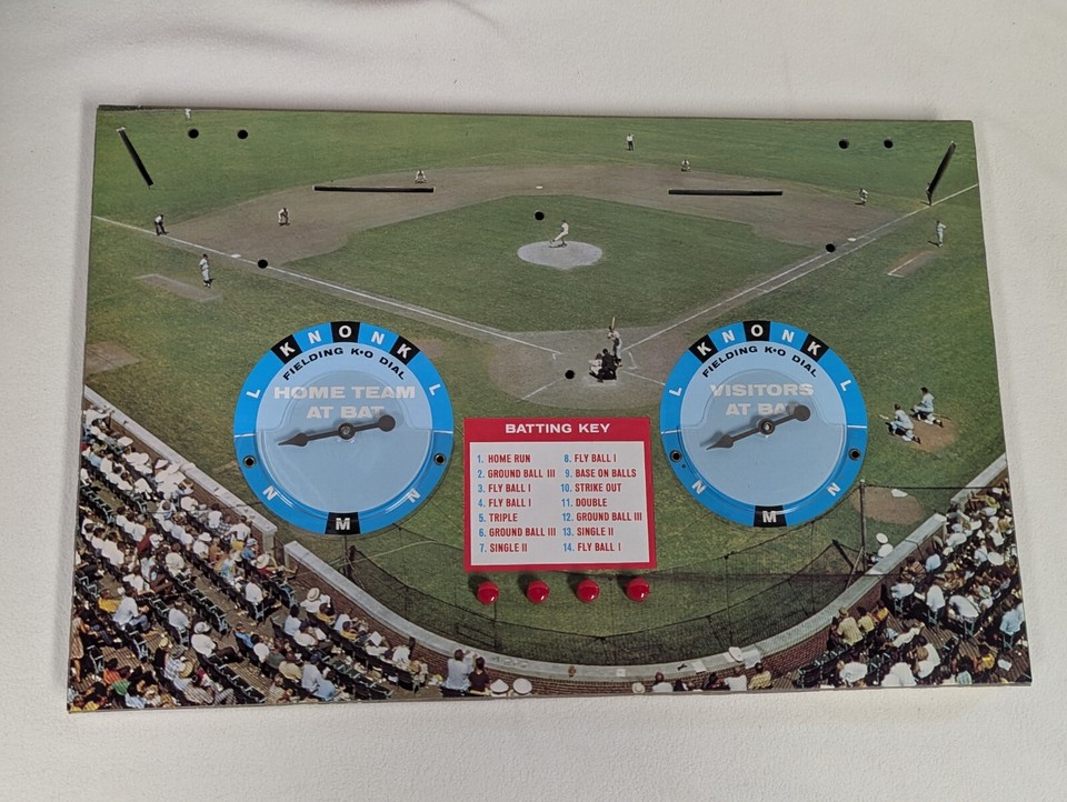 Vintage 1968 CADACO All-Star Baseball Board Game ~ 63 Player Discs ...