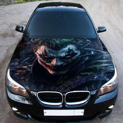 Joker Car Hood Wrap Graphic – Custom Decal Vinyl Sticker for Truck ...