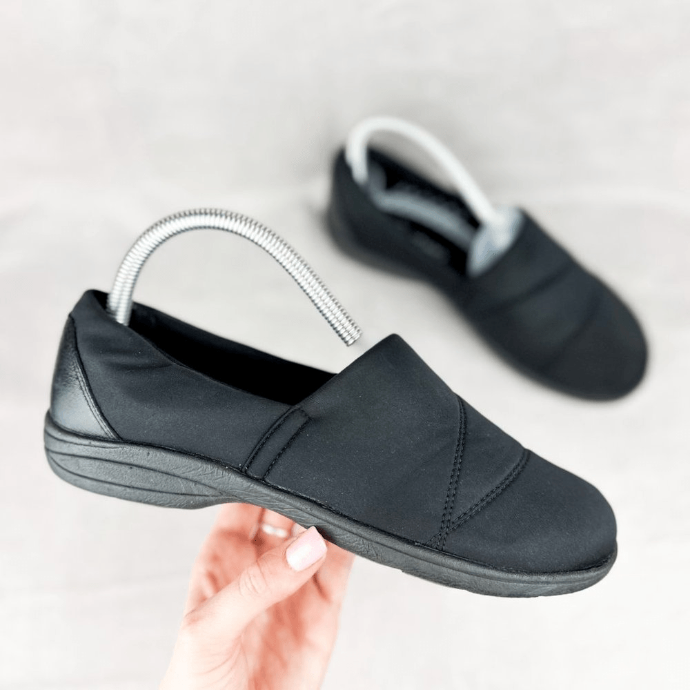 Abeo PRO System Smart 3550 Black Comfort Walking Shoe Textile/Leather ...