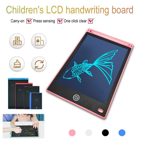 LCD Writing Tablet 12" Doodle Drawing Board Electronic Notepad Erasable ...
