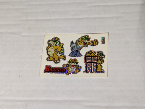 Vintage 1994 PVI Bowser Prism Vending Machine Sticker Nintendo Mario ...