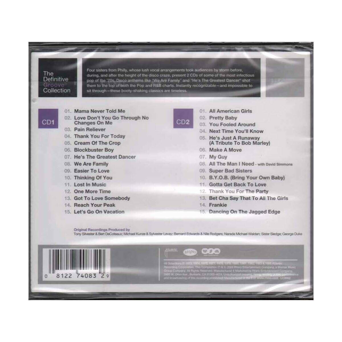 Sister Sledge - Definitive Groove Collection (2007) for sale online | eBay